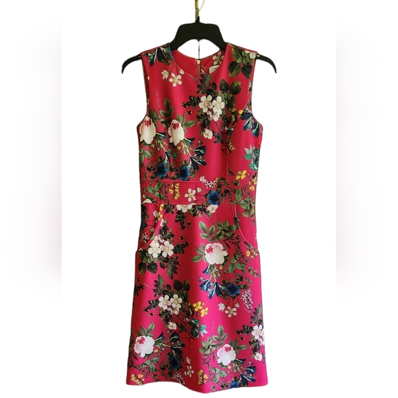 Calvin Klein | Dresses | Calvin Klein Hot Pink Spring Summer Floral ...